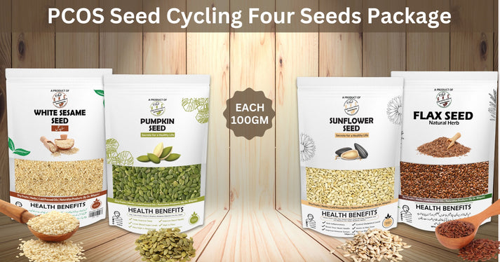 PCOS Seed Cycling - Four Seeds Package for Hormonal Balance